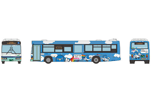 Railway model 1/150 Chiba Transportation Unari-kun Wrapping Bus "The ...