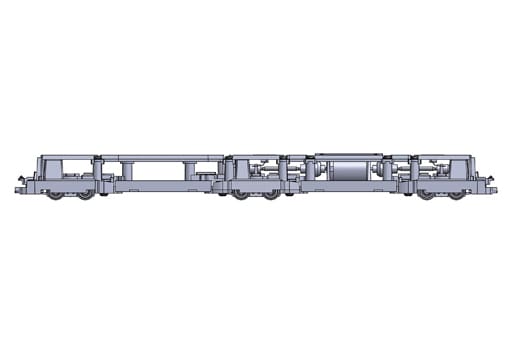 N gauge 1/150 TM-LRT05 5 Articulated "Railway Collection" for Power ...