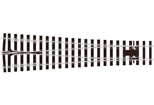 Railway model O Gauge 1/45 Bull Head Rail Y Point #124 [SLE797BH] [PESL ...