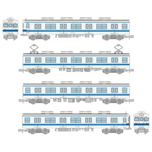 1/150 Tobu Railway 8000 series 8142 composition Good Department advertising 4-car train set ...