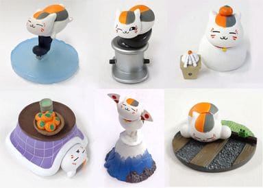 Trading figure Set of 6 Types 「 Natsume's BOOK of FRIENDS Nyanko-sensei ...