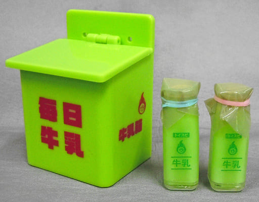 Receiving Box Green + Melon Milk "Retro Milk Box & Milk Bottle Mascot ...