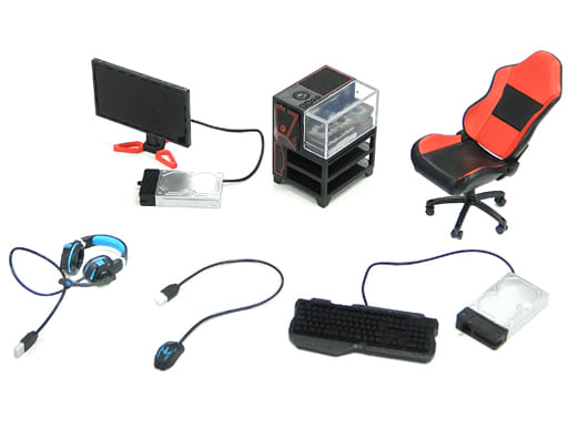 Trading figure Set of 5 Types "Really Shiny! Gaming Computer Mascot ...