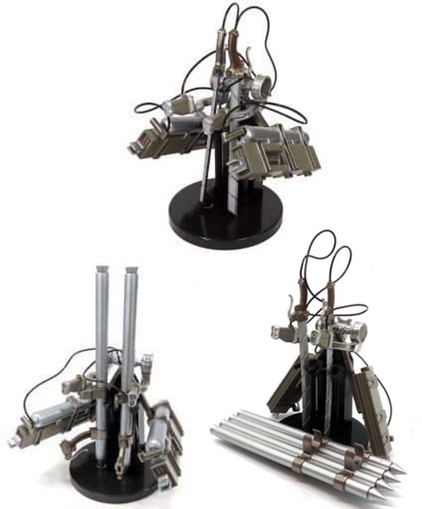 All 3 Types Set "Attack on Titan 1/12 Three Dimensional Mobile Device ...