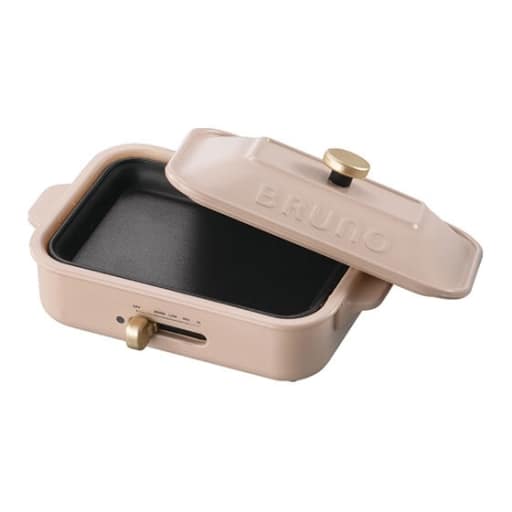 Compact Hot Plate pink Beige Flat Plate BRUNO Miniature Collection Compact Hot Plate pink Beige Flat Plate BRUNO Miniature Collection