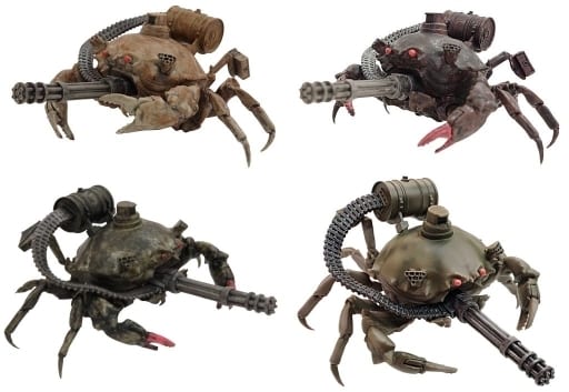 Trading figure 4-type set "Crab Tank Gatling Crab Collection" | Toy ...