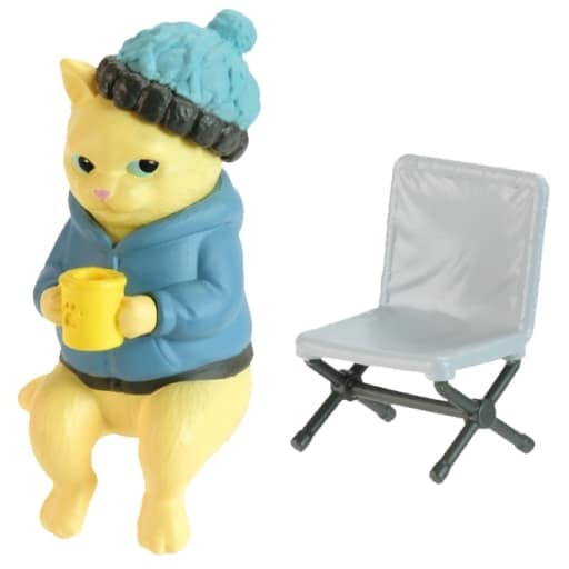 Trading figure Tea Cat & Chair Ash "Neko Holiday ~ CampFire Version ...