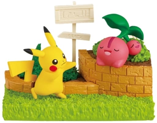 Trading figure 1. Pikachu & Cherrin Bo "Pocket Monsters Pokémon Garden ...