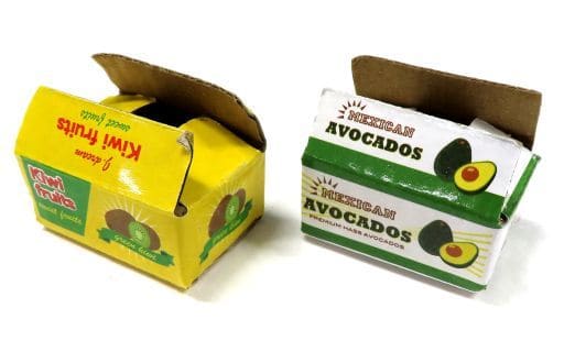 "Mini Cardboard 4" kiwi fruit box and avocado box | Toy Hobby | Suruga ...