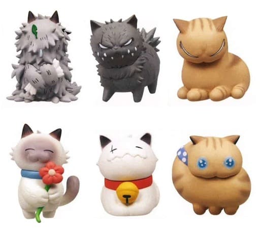 6-type set "Stray Cat Before and After Mascot Figure" | Toy Hobby ...
