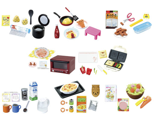 Trading figure Set of 8 dishes "Puchi Sample, I can cook too! My heart ...