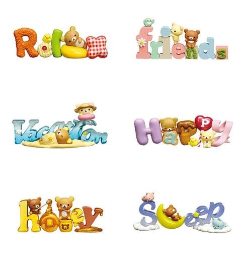 6-type set "Rilakkuma Words" | Toy Hobby | Suruga-ya.com