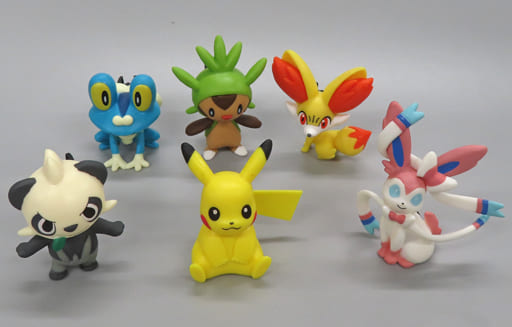 All 6 types set "Pokemon straw figure" KFC Pokemon Campaign 1st | Toy ...