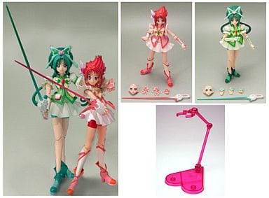 Figure S. H. Figuarts Cure Mint & Cure Rouge DX Set (Special Stand Set ...