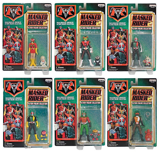 Set of 6 types Kamen Rider Action Figure Collection 2 | Toy Hobby ...