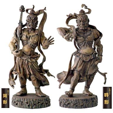 Figure Kongou Rikishi-zo Statue Agyo Ungyo 2-Piece Set "Meister Japan's ...