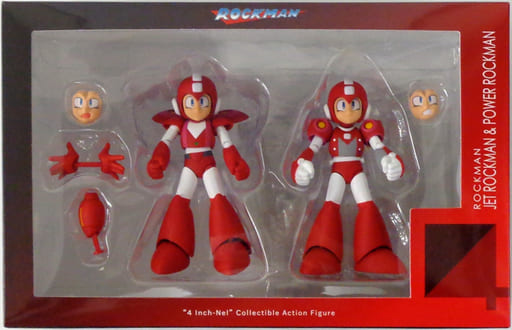 Figure Jet MEGA MAN & Power MEGA MAN (2-Piece Set) "MEGA MAN 6" 4-Inch ...