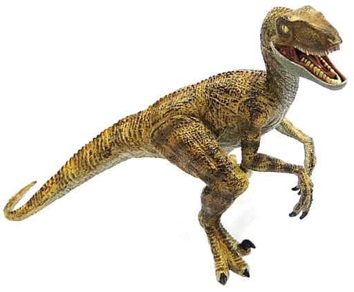 Velociraptor (yellow) 「 THE DINOSAURS 」 PVC coated finished product ...