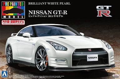 Plastic model 1/24 NISSAN GT-R R35 2014 Model (Brilliant White Pearl ...