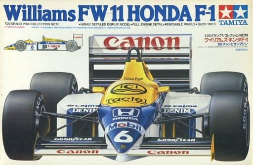 Plastic model 1/20 Williams FW-11 Honda F-1' 86 Champion Machine ...