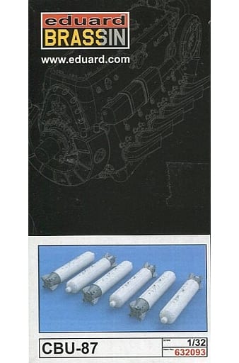 駿河屋 - 1/32 CBU-87 クラスター爆弾 6個入り 「BRASSINシリーズ」 ディティールアップパーツ [EDU632093 ...