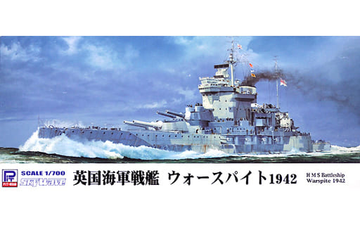 Plastic model 1/700 WWII Royal Navy Battleship Warspite 1942 「 Sky Wave ...