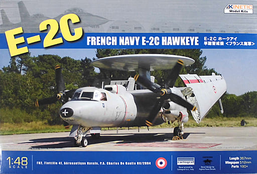 Plastic model 1/48 E-2C Hawkeye EARLY WARNING AIRCRAFT FRENCH NAVY ...