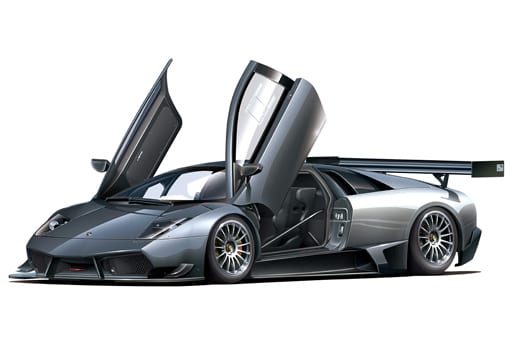 Plastic model 1/24' 10 Lambo Lugini Mulcielago R-SV "The Supercar ...