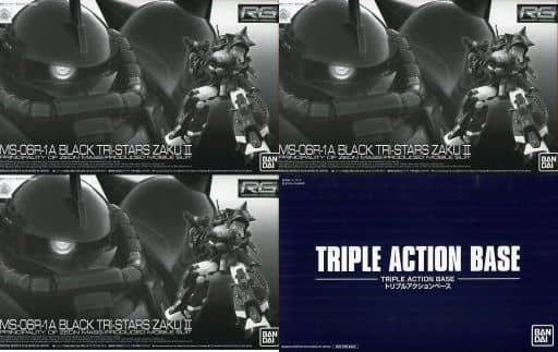 Plastic model 1/144 rg MS-06R-01A Black Triple Star Zaku II 3 Machine ...