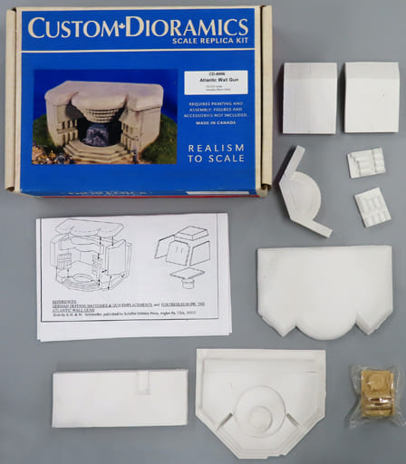 Plastic model 1/76 Atlantic Wall Gun - Atlantic Wall Fixed Battery ...