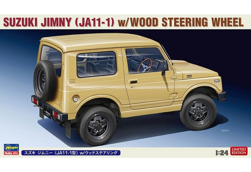 Plastic model 1/24 Suzuki Jimny (JA11-1) w / Wood Steering [20568] | Toy Hobby | Suruga-ya.com