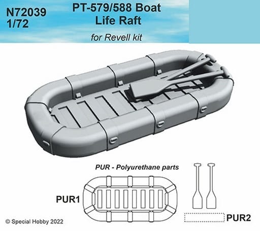 Life Raft / Level Detail Up Parts for 1/72 US / PT579/588 [CMN72039 ...