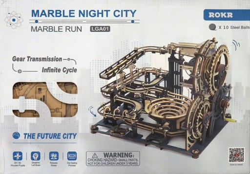 Plastic model MARBLE NIGHT CITY "MARBLE RUN" Wood Kit [LGA01] | Toy ...