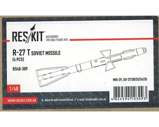 1/48 R-27T SOVIET MISSILE Detail Up Part [RS48-309] | Toy Hobby ...