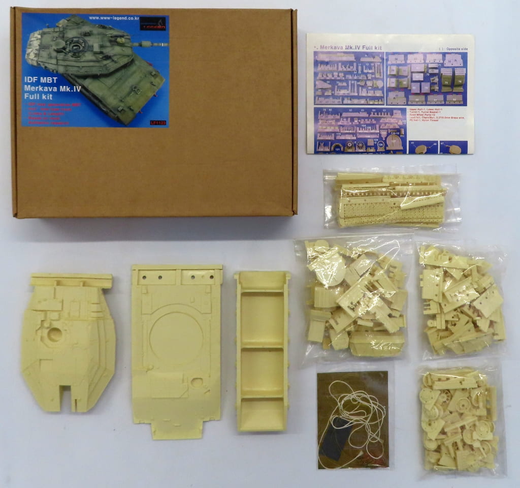 1/35 IDF MBT Merkava Mk. IV Full Kit Resin Cast Kit [LF1123] | Toy ...