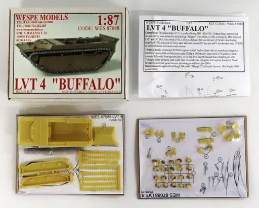 Plastic model 1/87 LVT4 "BUFFALO" -LVT4 Buffalo - Resin Cast Kit ...