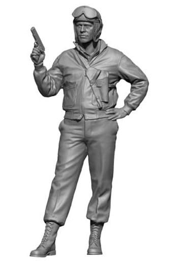 1/16 WWII Commander of US Tank Corps 3 Commander of Tanks with Guns on ...