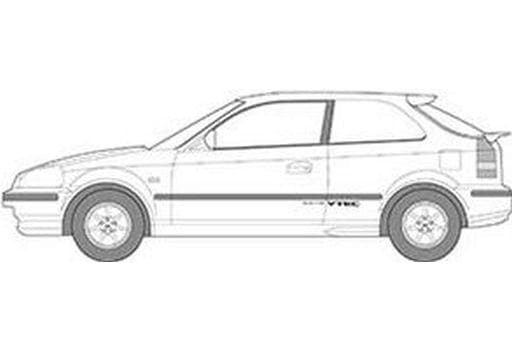 Plastic model 1/24 Honda Miracle Civic SiR' 96EK4 "Inch Up Series No ...