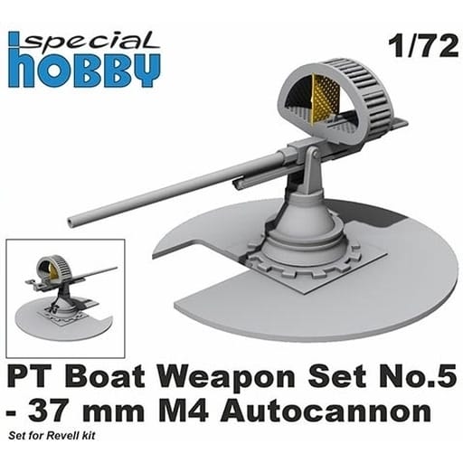 1/72 US ・ PT Torpedo Boat ・ Weapon Set No. 5 ・ 37mmM4 Machine Gun ...