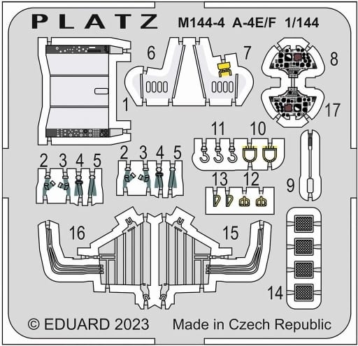 1/144 A-4E/F Detailed Up Etching Parts for Sky Hawk [M144-4] | Toy ...