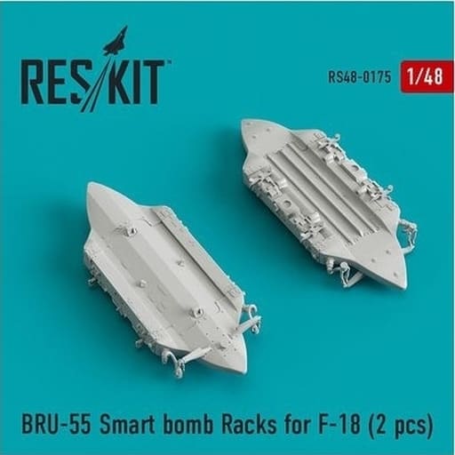 BRU-55 Bomb Rack (2 Pieces) Detail-Up Parts for 1/48 F/A-18 [RSK48-0175 ...