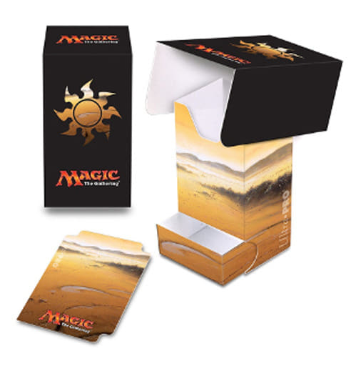 MTG [Mana 5 Plains] Full-View Deck Box with Tray Magic [Flatland] Deck ...