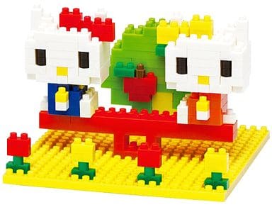 Toy Nanoblock NBH-056 Kitty & Mie Nakayoshi Park "Hello Kitty / Scenery Collection Series" | Toy ...