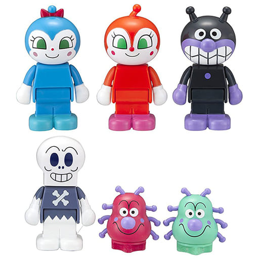 Toy Play with Blocks! Baikin Man and Dolls' Block Doll Set "Sore Ike ...