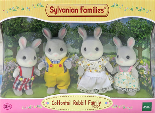 Toy Cottontail Rabbit Family - Cotton Tail Family - "Sylvanian Families ...