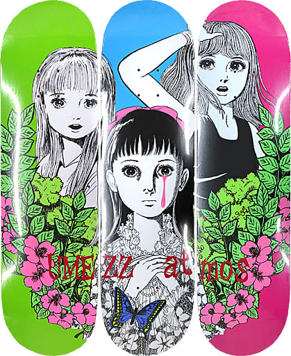 SkateBoard Deck 3-Pack Set atmos Pink x Beautiful Girls 3P SKATE DECKS ...