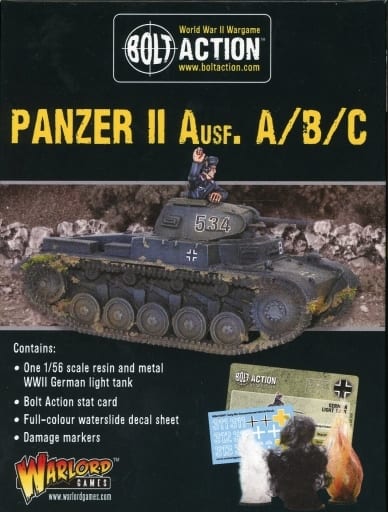 Board game Panzer II Ausf. A/B/C "Bolt Action" [402412005] | Toy Hobby ...