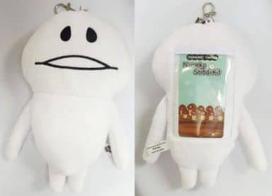 Wallet and Pass Case (Character Kuta) White Nameko Plush toy Pass Case ...