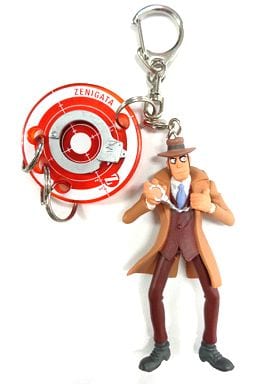Zenigata captain, 3-row key holder with clear plate, 「, Lupin III ...