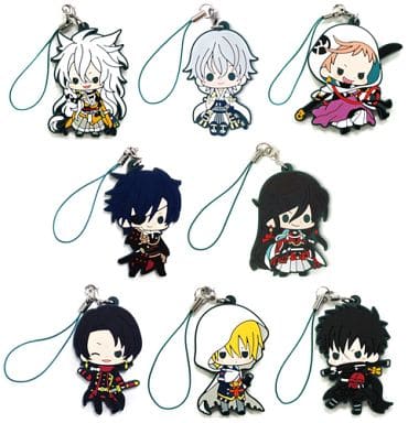Strap (Character Cutter) Set of 8 Types 「 Rubber Trap Collection Touken Ranbu -ONLINE - Unit 2 ...
